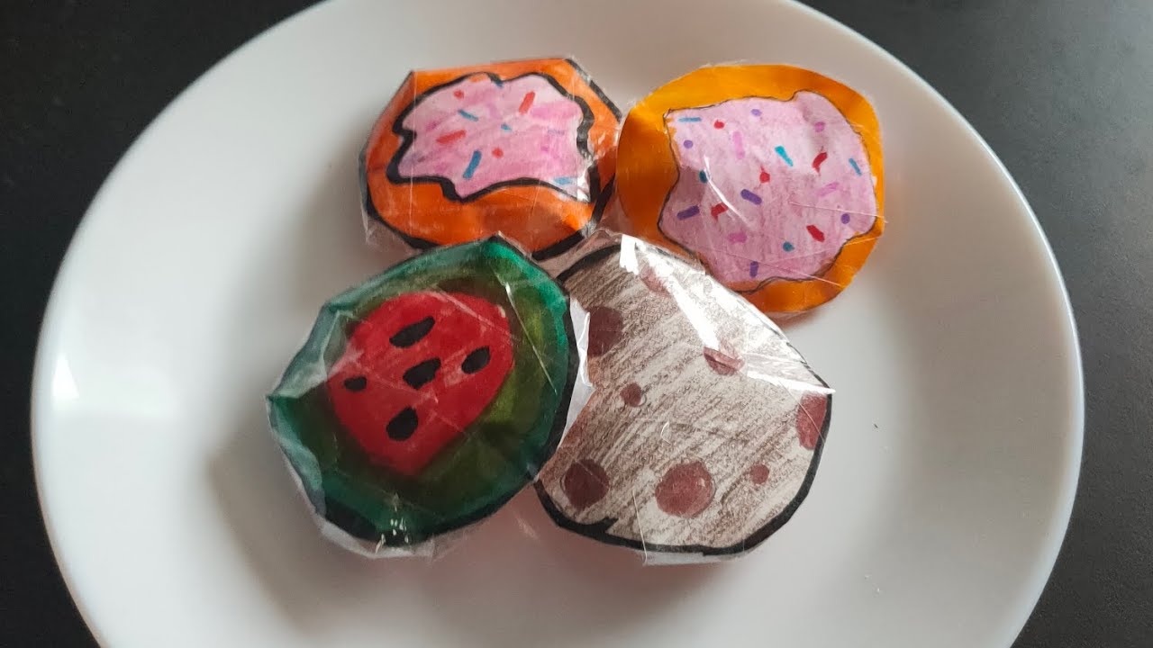 making paper cookie diy cute and easy😍 - YouTube