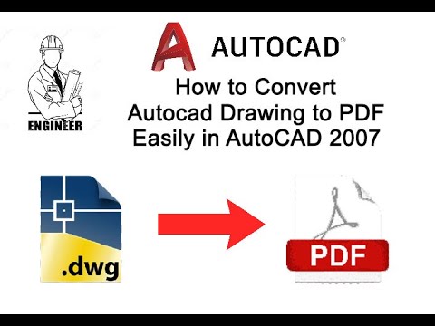 How to convert AutoCAD drawing to pdf easily in AutoCAD - YouTube