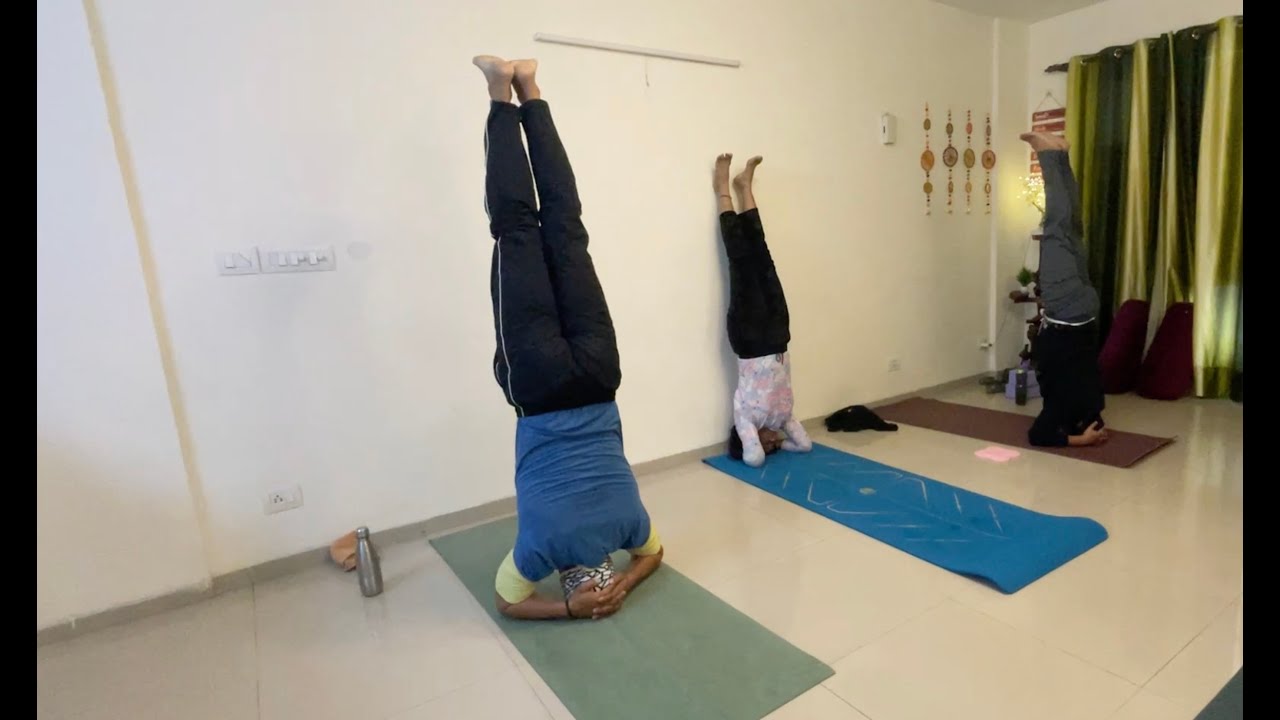 How to do headstand with or without wall support - YouTube