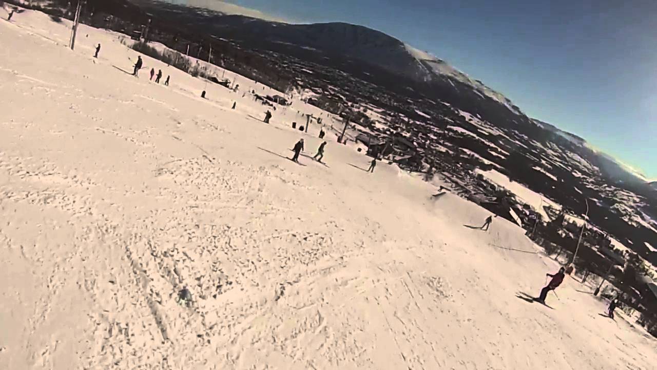 GoPro Hero 3 - 2 Runs at Oppdal ski resort - YouTube