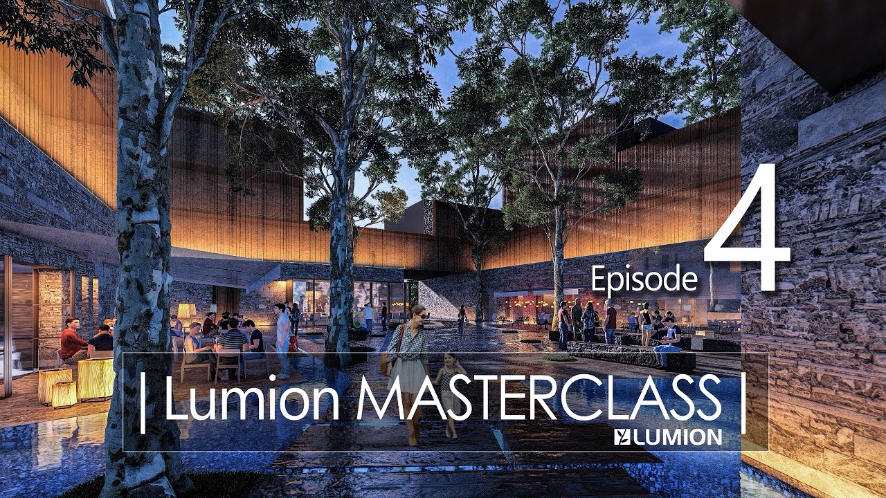 Lumion Rendering MASTERCLASS | step by step from beginning | Lesson 4 ...