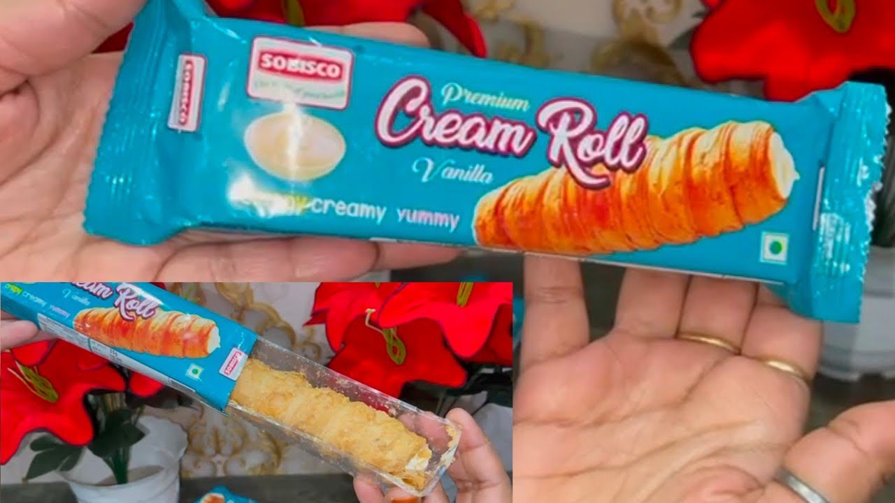 Premium Cream Roll Vanilla Flavour Very Creamy 🤤 And Yummy 😋#chocolate ...