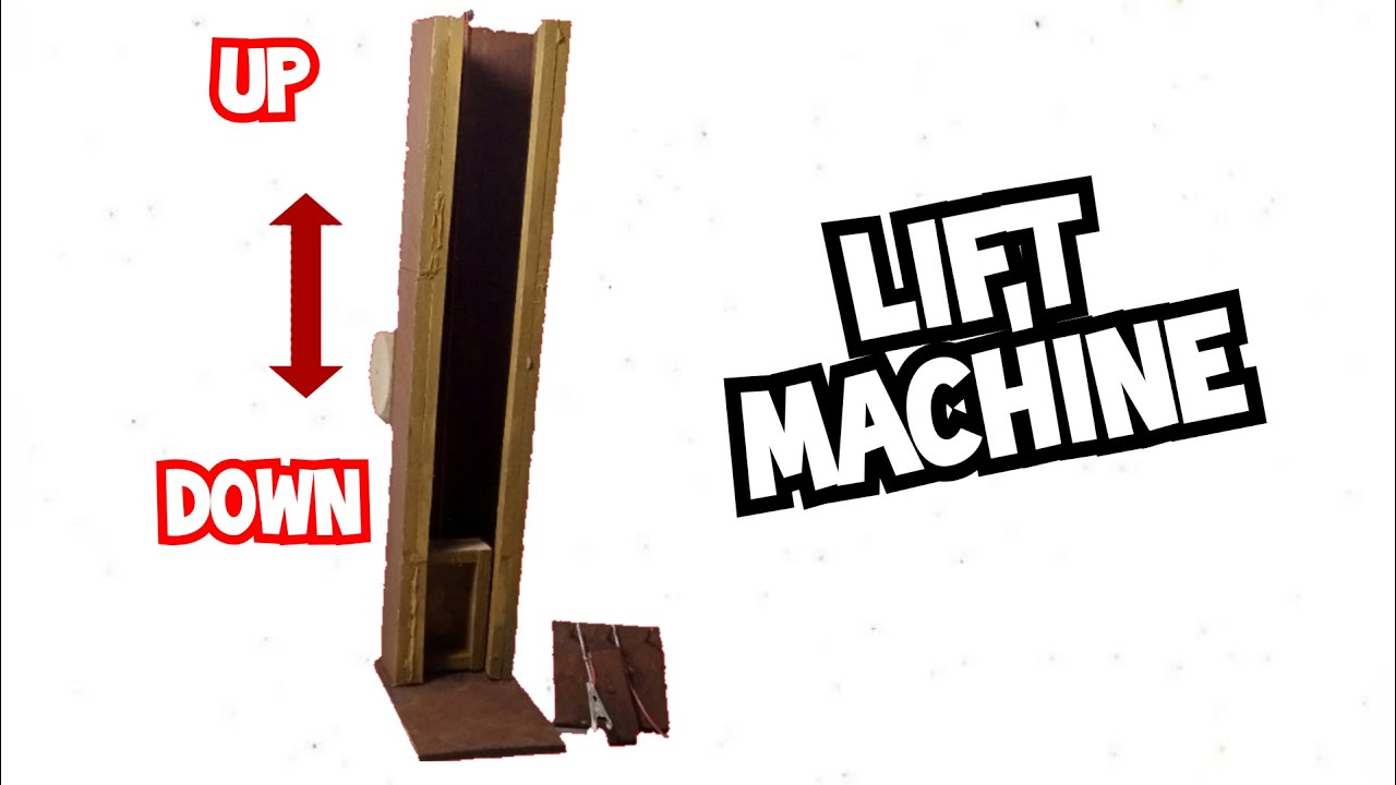 How To Make mini Electric Elevator Lift Science Project - YouTube