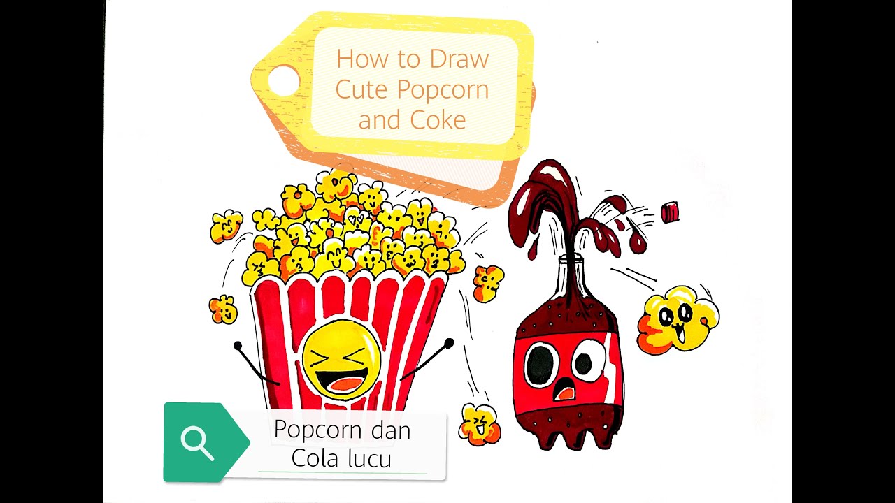 how to draw cute popcorn step by step tutorial#ShoAnto - YouTube
