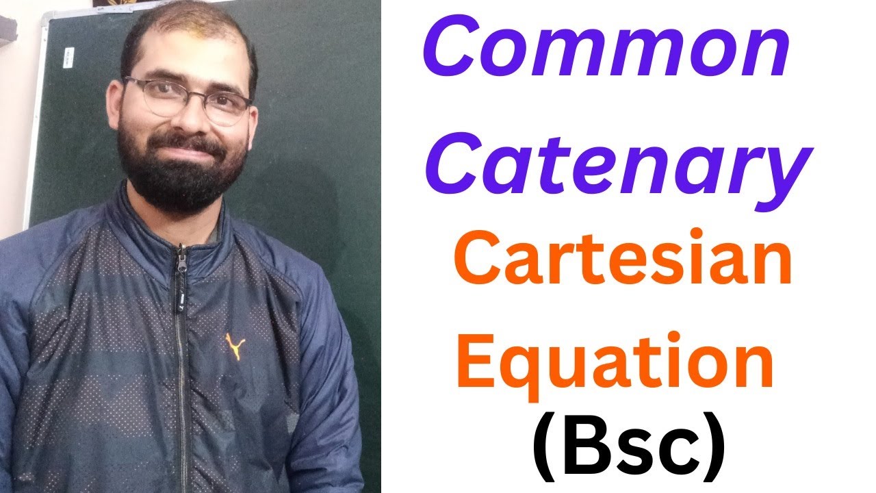 Cartesian equation of common catenary part 2 - YouTube