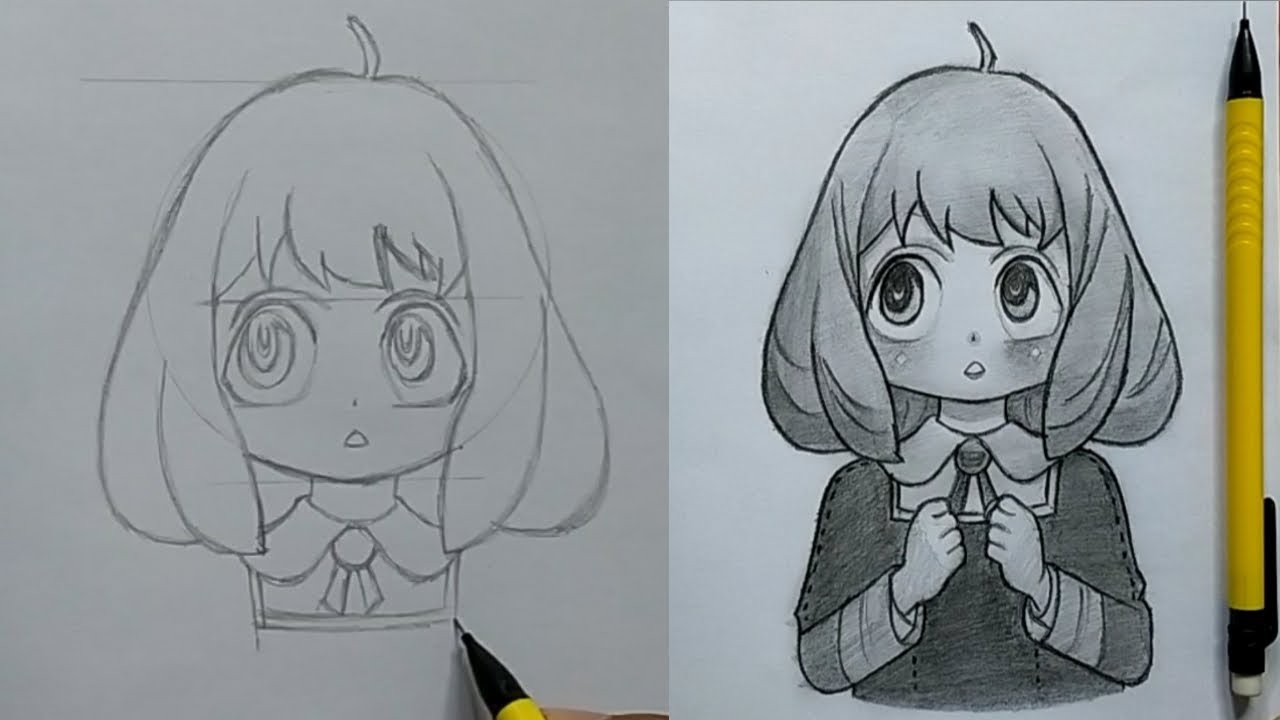 How to Draw ANYA FORGER - Step by step [ spy x family ] | Anime drawing ...