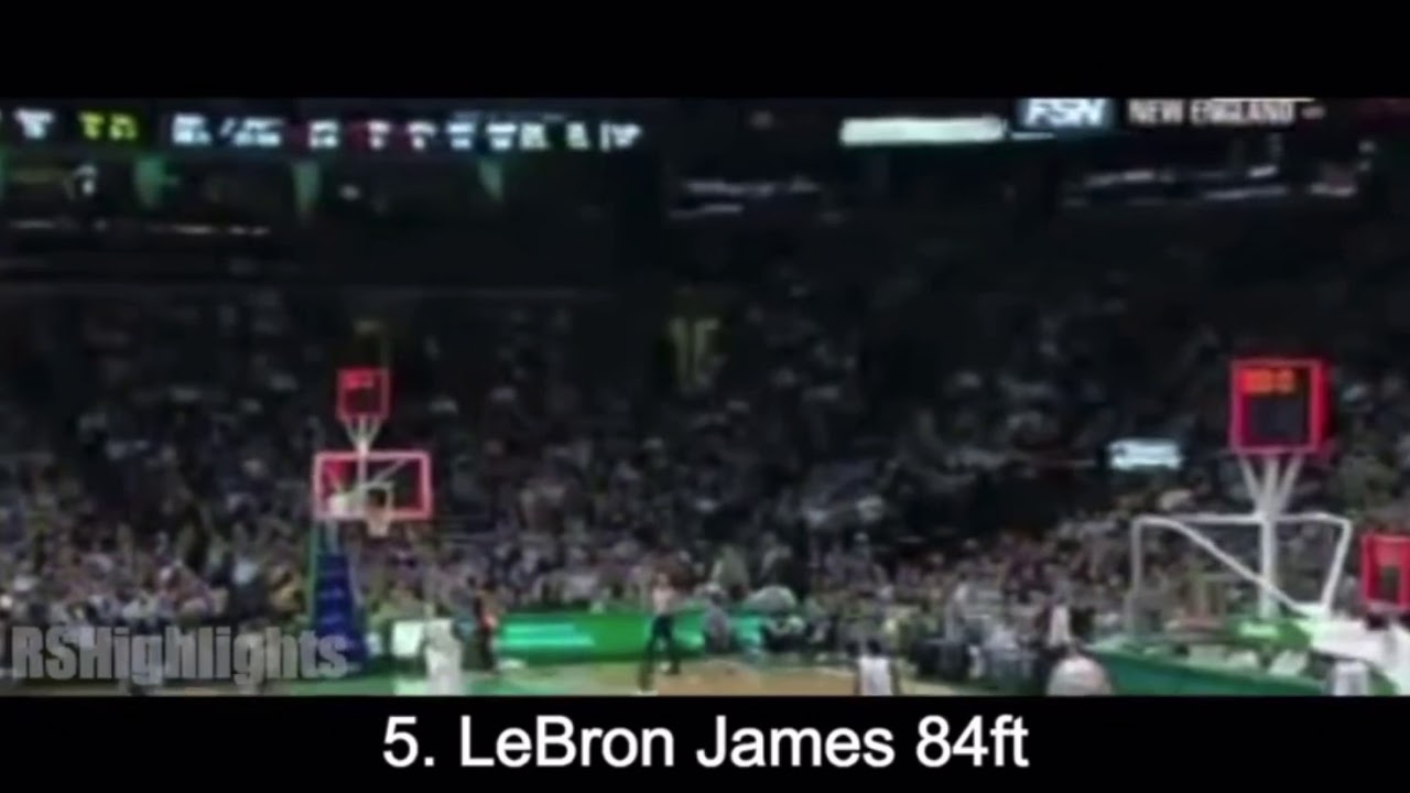 5 top longest shots in the NBA (84ft!) - YouTube