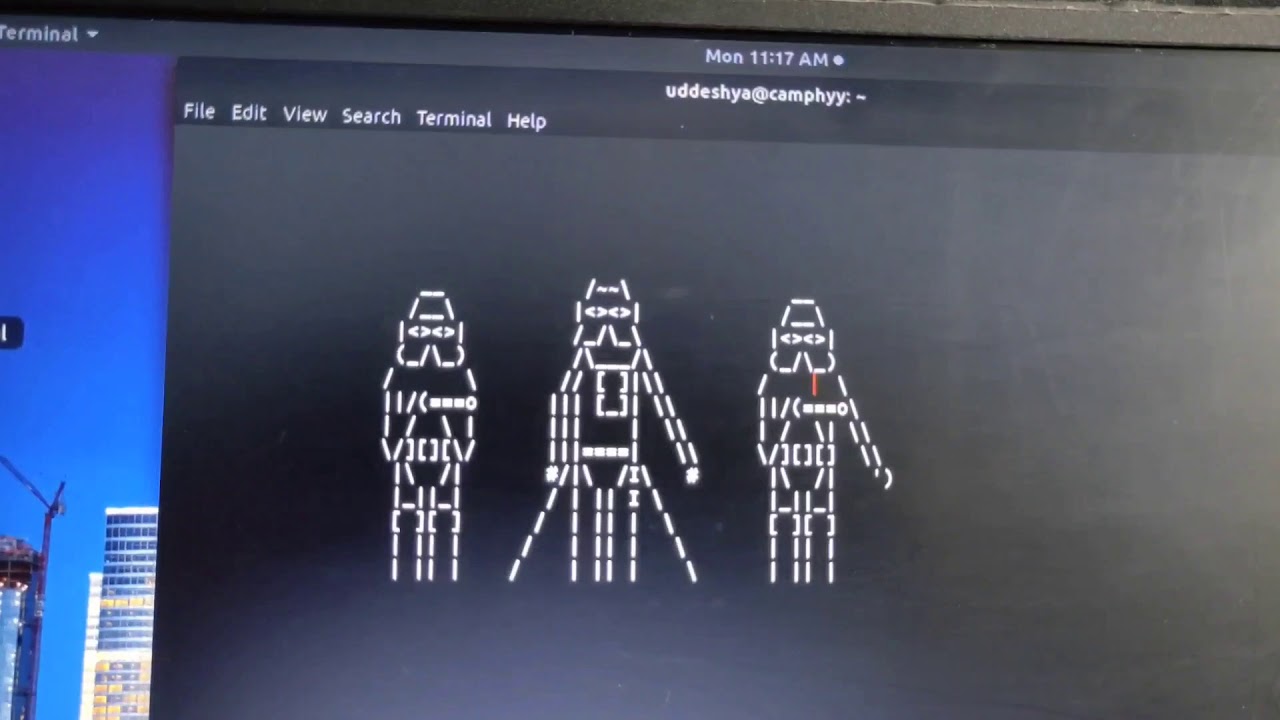 Watch star wars movie in terminal - YouTube