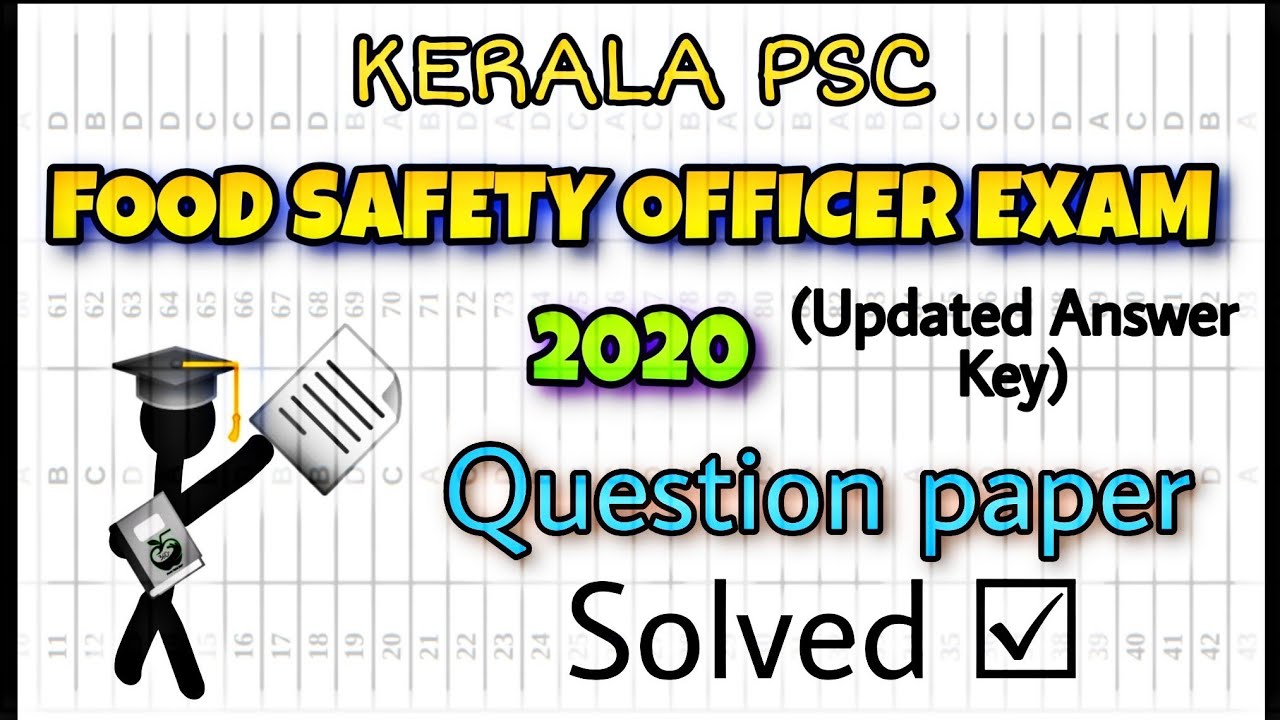 Kerala PSC FSO Exam 2020 Question Paper - Solved 📄🖋💯 | Updated answer ...
