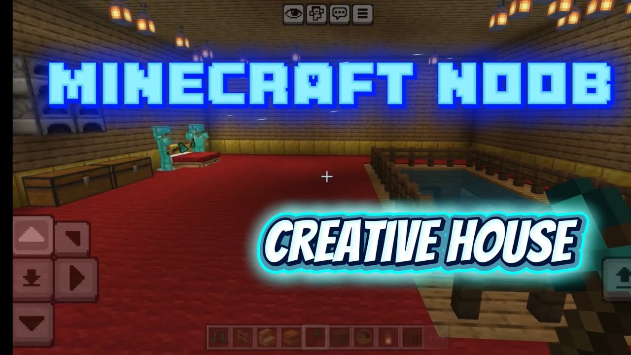 Minecraft noob creative house 🏠 - YouTube