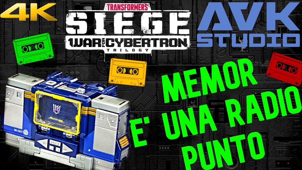 Transformers Soundwave Siege WFC esclusiva Netflix Memor e' una radio ...