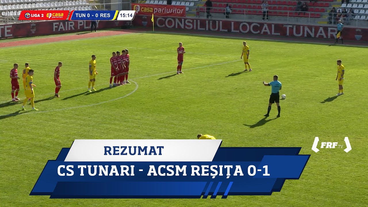 Liga 2 Casa Pariurilor, Etapa 12: CS Tunari - ACSM Reșița (Rezumat, 1. ...