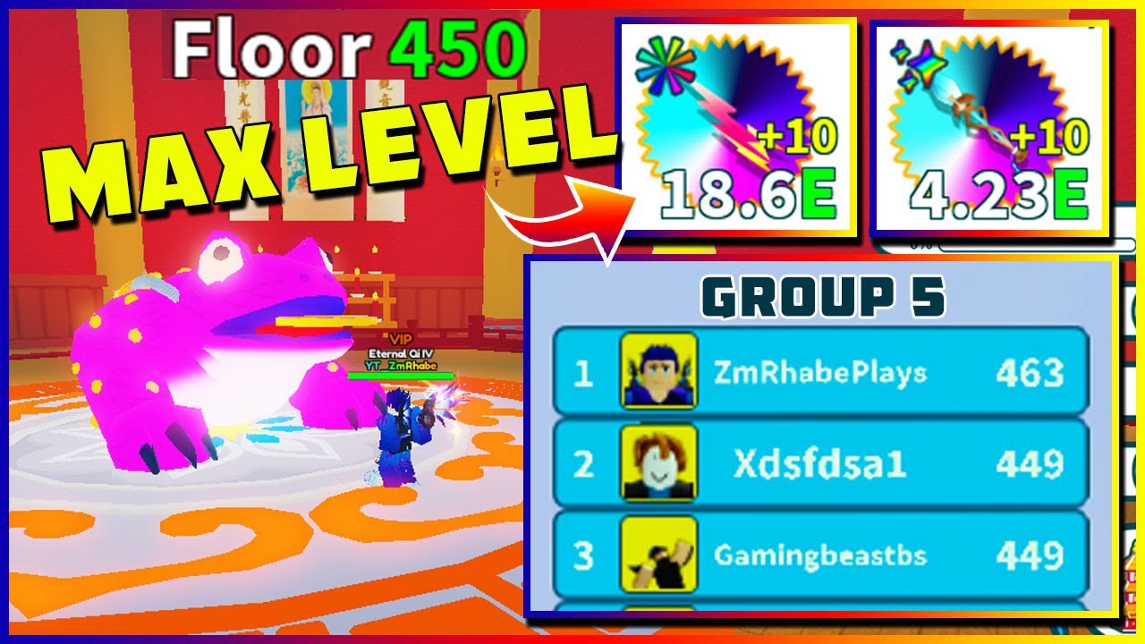 Max Level THUNDERBOLT! How to beat Floor 450-460 in Weapon Fighting ...