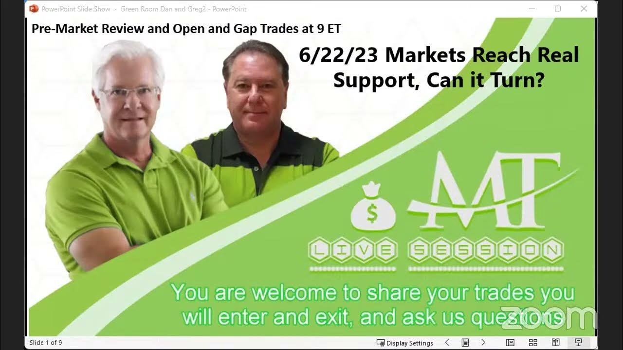 6/22/23 Markets Reach Real Support, can it Turn? - MasterTrader.com - YouTube