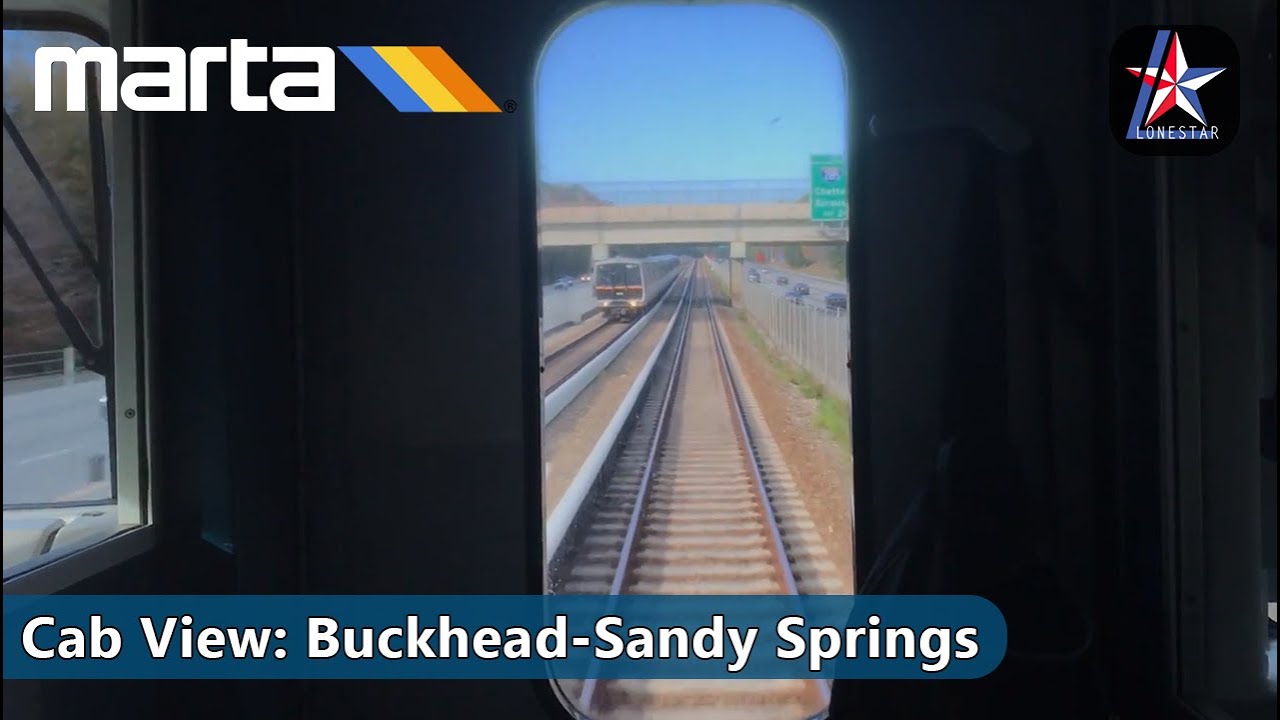 MARTA | Red Line CAB VIEW | Buckhead - Sandy Springs | Atlanta - Part 3 ...