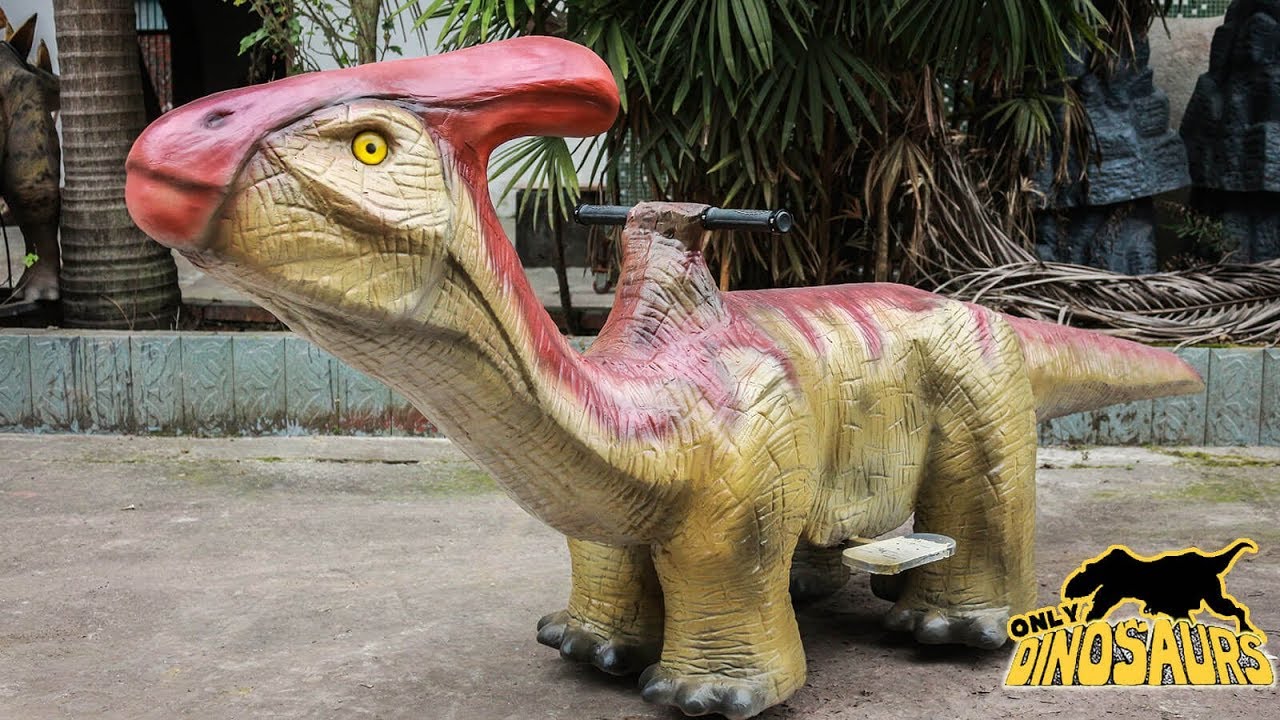 Realistic Dinosaur Parasaurolophus Scooter SDP-35 - YouTube