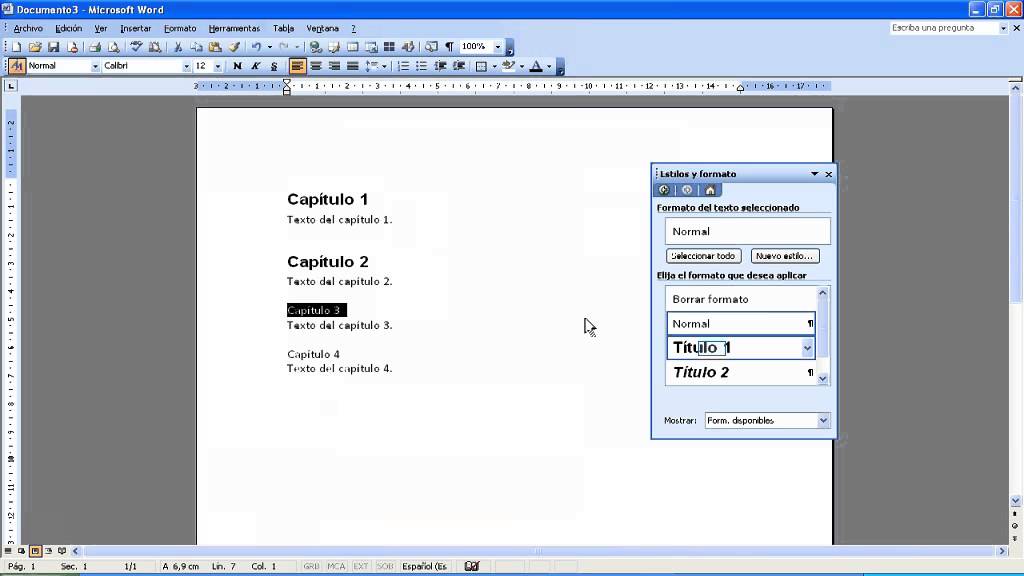Word 2003 Tema 8 Estilos y plantillas - YouTube