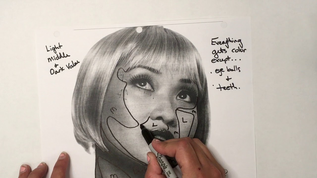 Starting the Paper Shading on Your Mosaic Portrait Video Guide - YouTube