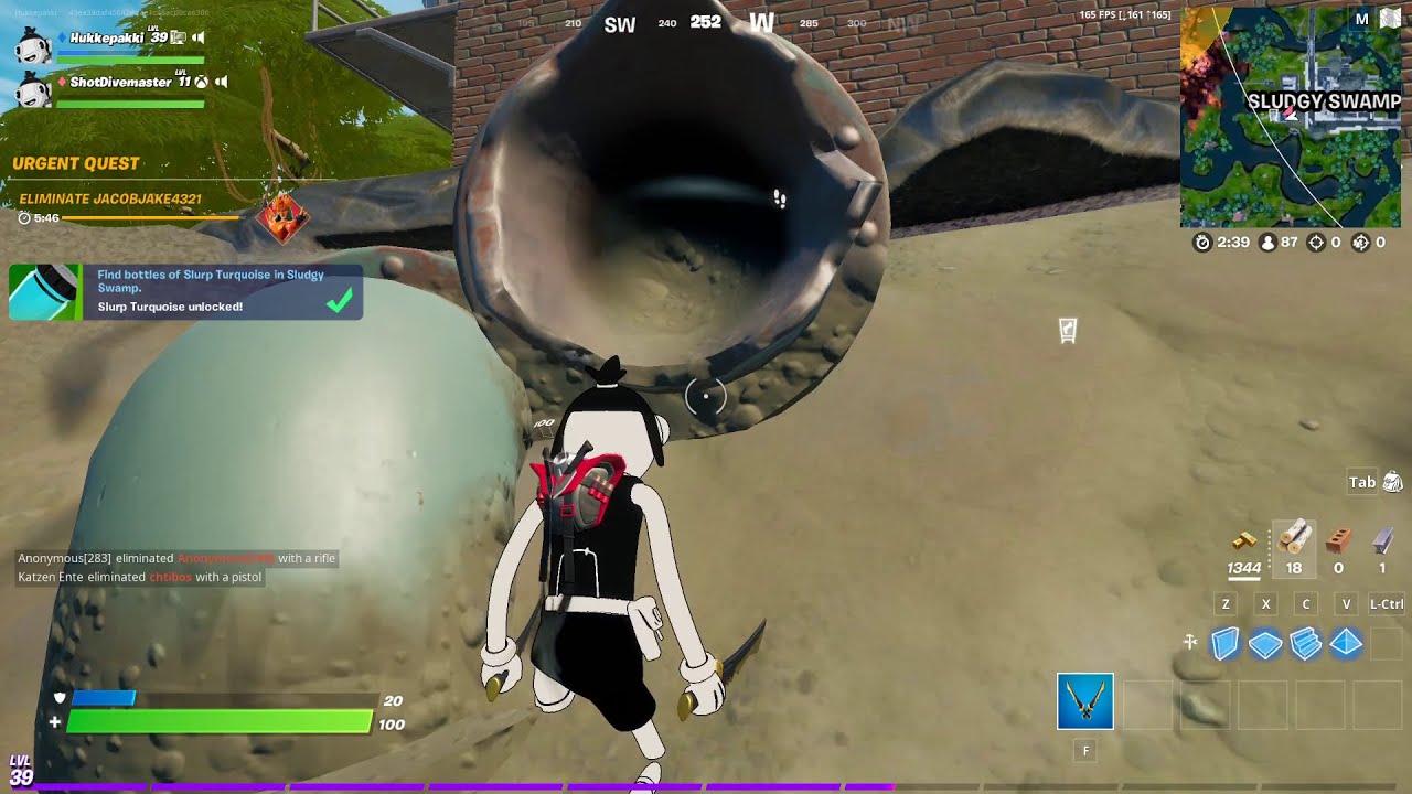 Fortnite Chapter 2 Season 8 Find Bottles Of Slurp Turquoise In Sludgy ...