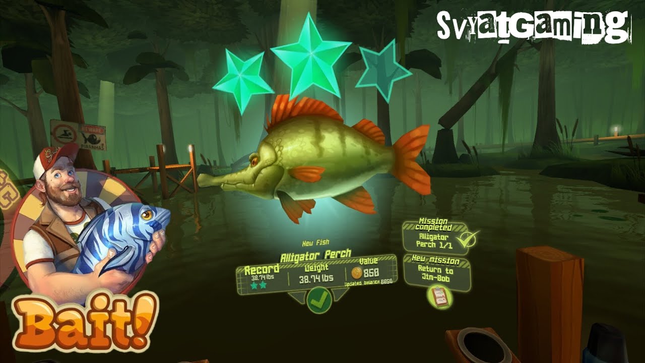 Bait Fishing VR game, Alligator Perch | Pico 4 | - YouTube