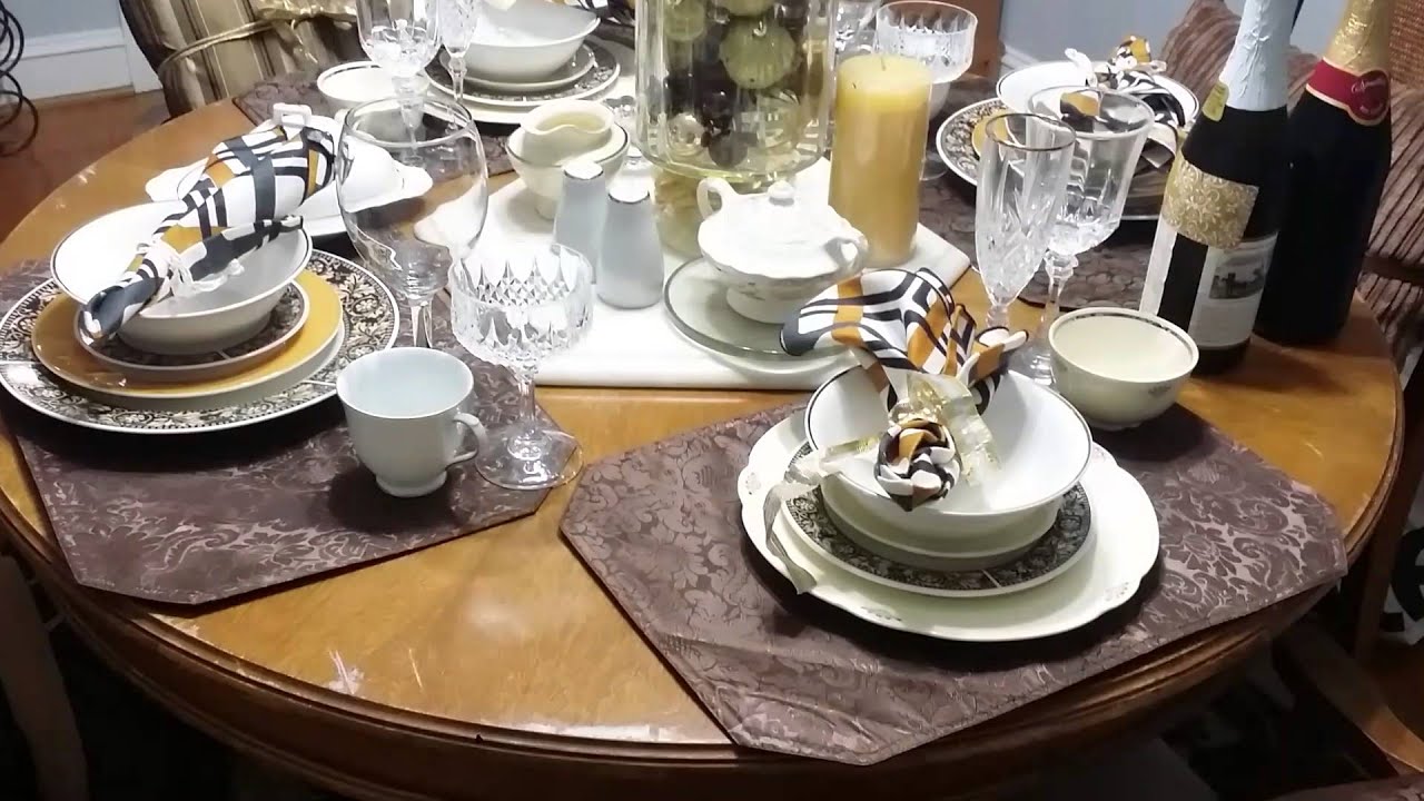 Pt. 2 of The Impromptu Dinner|The Tablescape... - YouTube