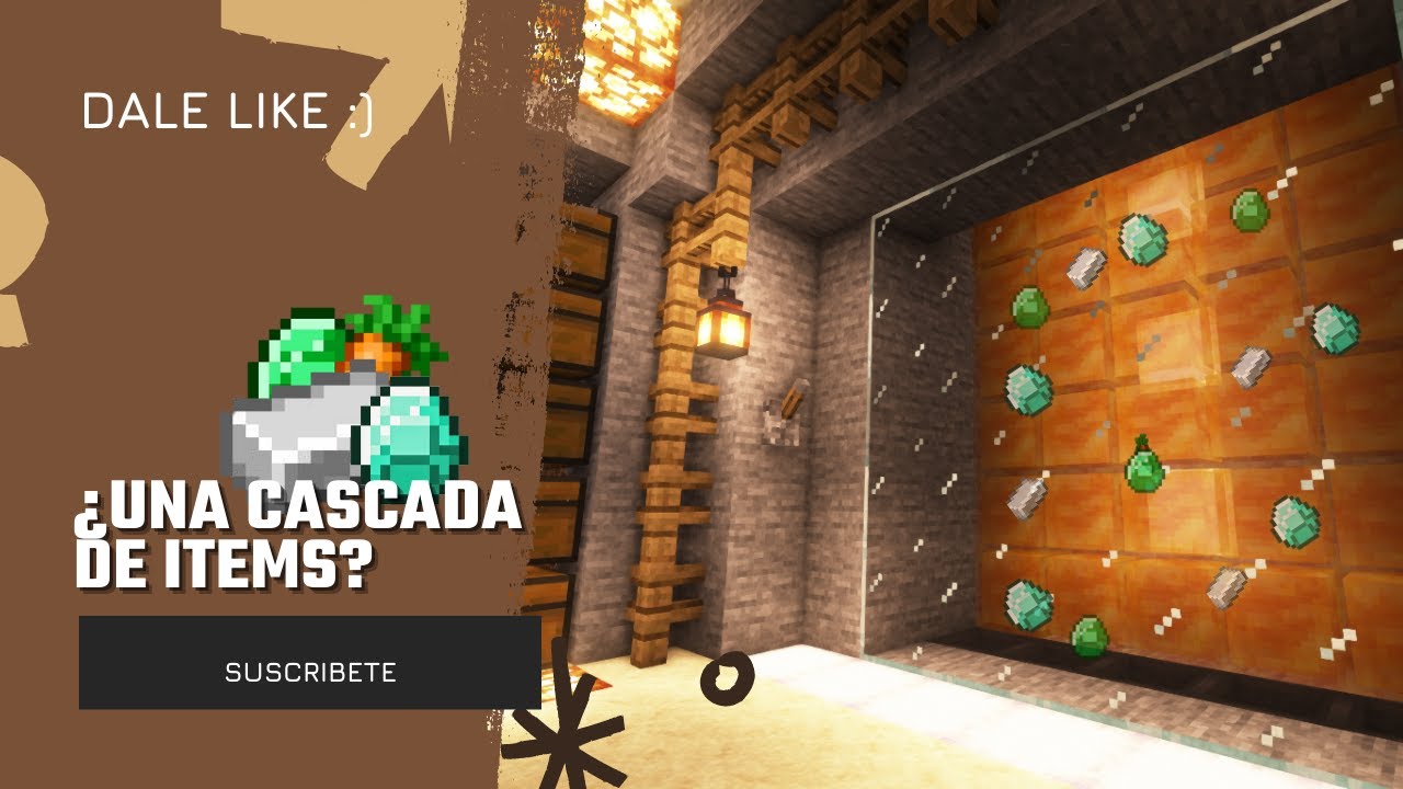Minecraft #98 Como hacer una cascada de items | Gameplay en Español ...