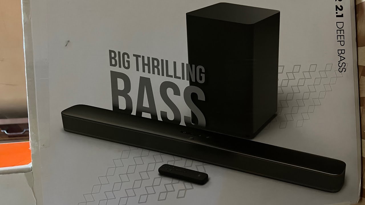 Unboxing JBL 2.1 Deep Bass Soundbar#jbl - YouTube