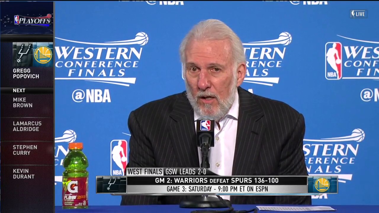 gREGG POP POSTGAME 2 NAILS IT ON THE HEAD wHY THE SPURS LOSTWarriors vs ...