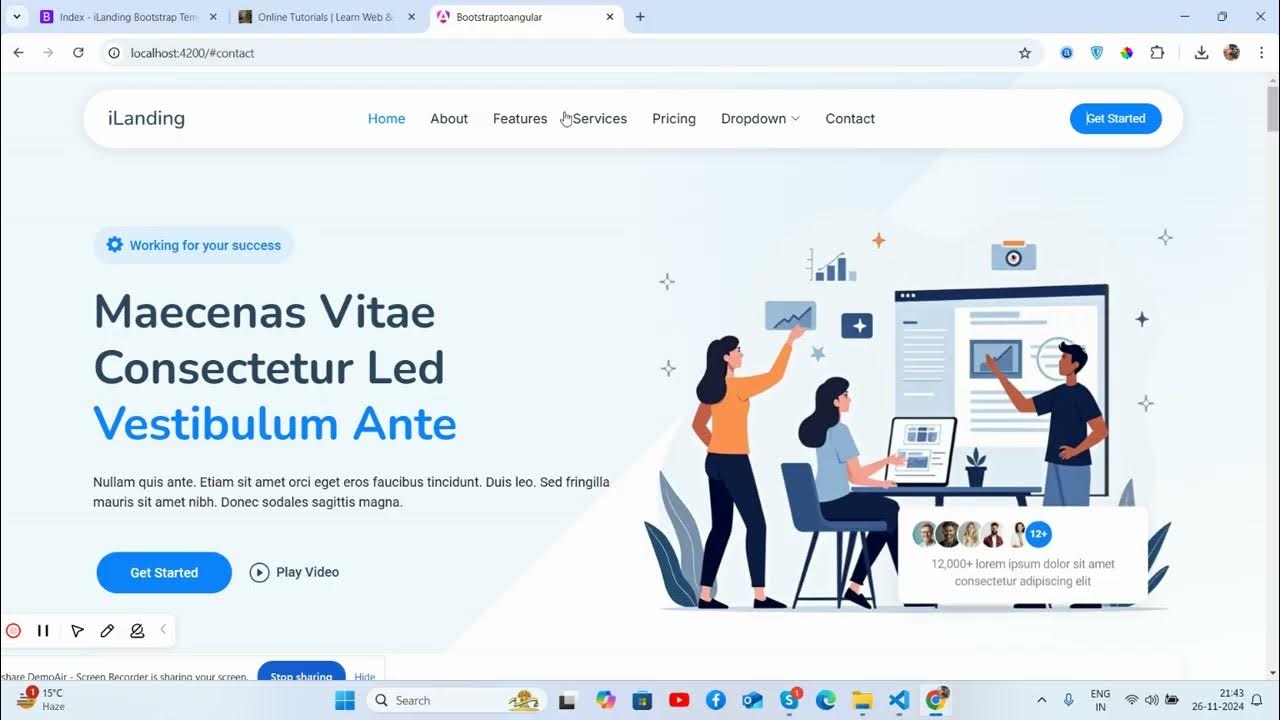 How to integrate a BOOTSTRAP 5 template in Angular 18+ App? - YouTube