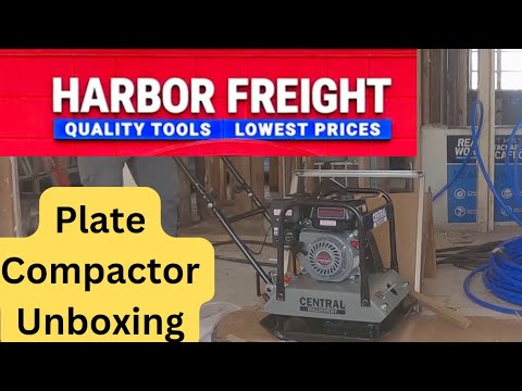 Central Machinery 7hp Plate Compactor Unboxing, Harbor Freight, Bullitt ...