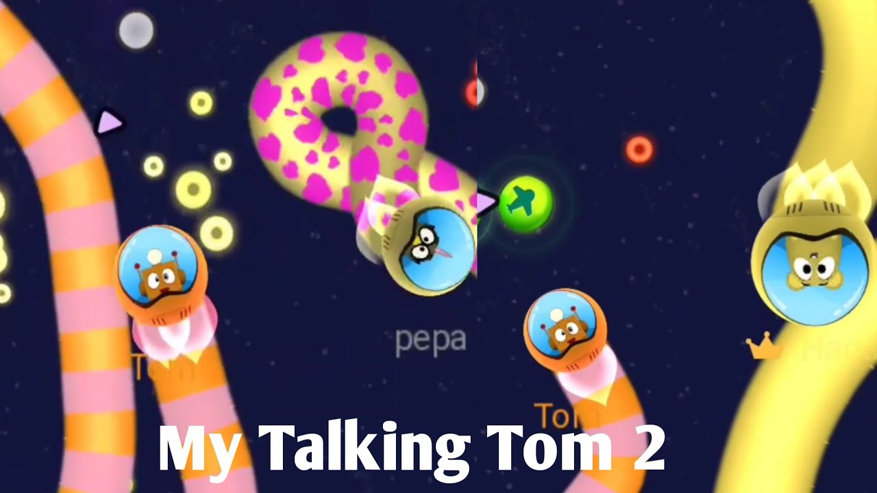 My Talking Tom 2 snakes game Tom became a king of high score - YouTube