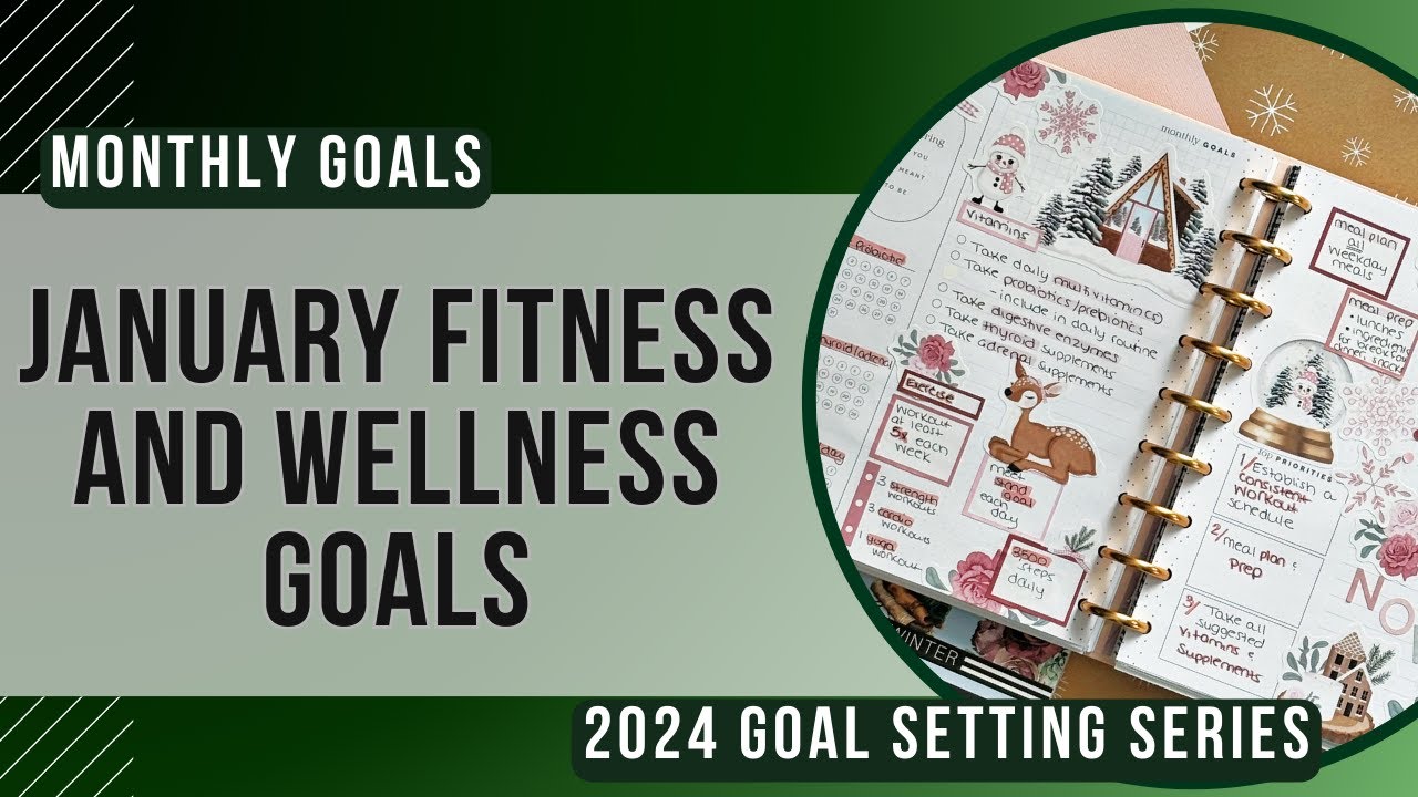 January Fitness and Wellness Goals | Plan With Me | Happy Planner - YouTube