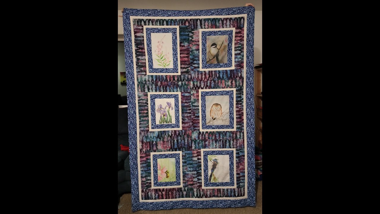 Easy Panel Quilt part 2 - YouTube