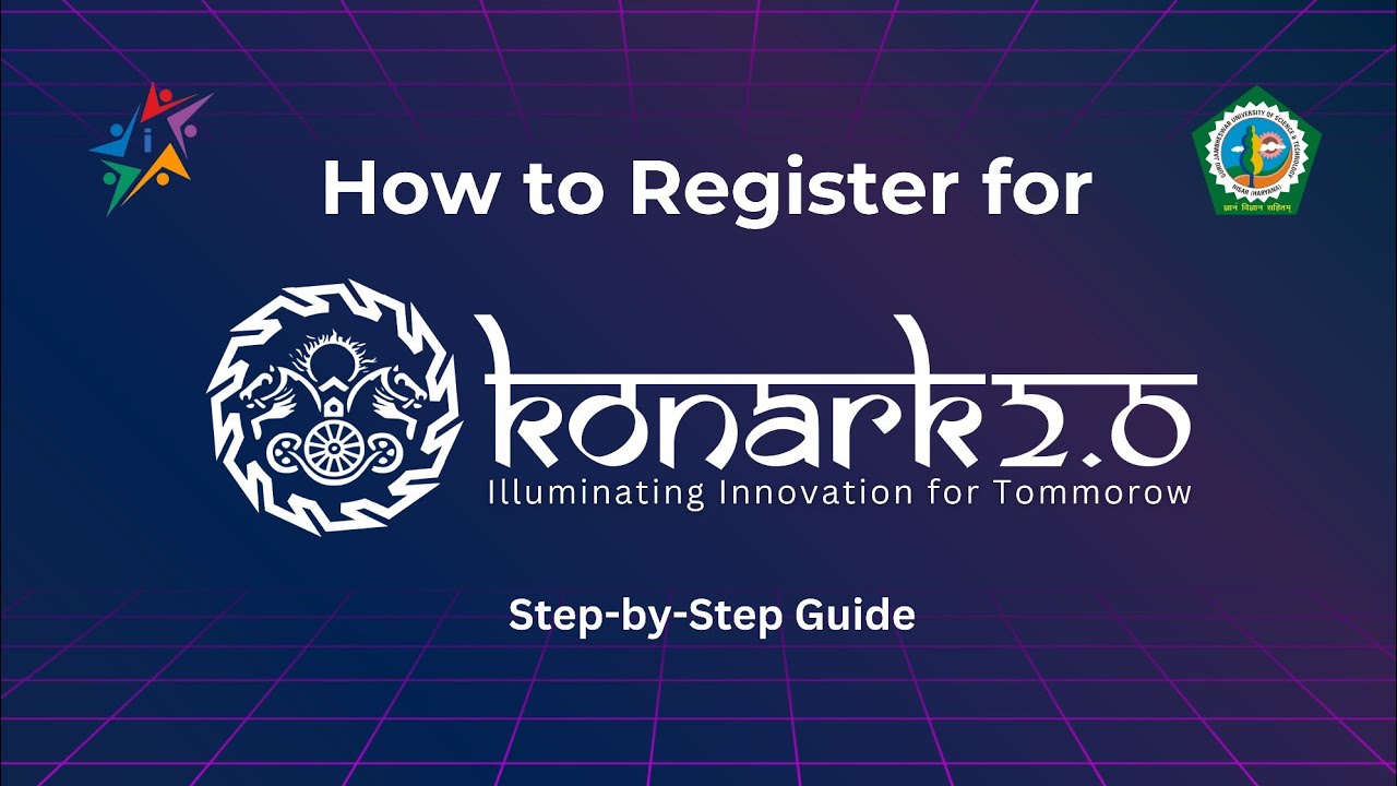 How to Register for Konark 2.0 || Step-by-Step Guide || Team iConnect GJUST - YouTube