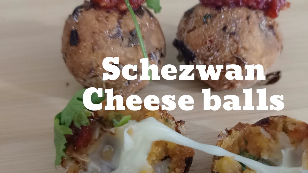 Schezwan Cheese Balls | Cheese Balls recipe | Ruchipalat tasty ride ...