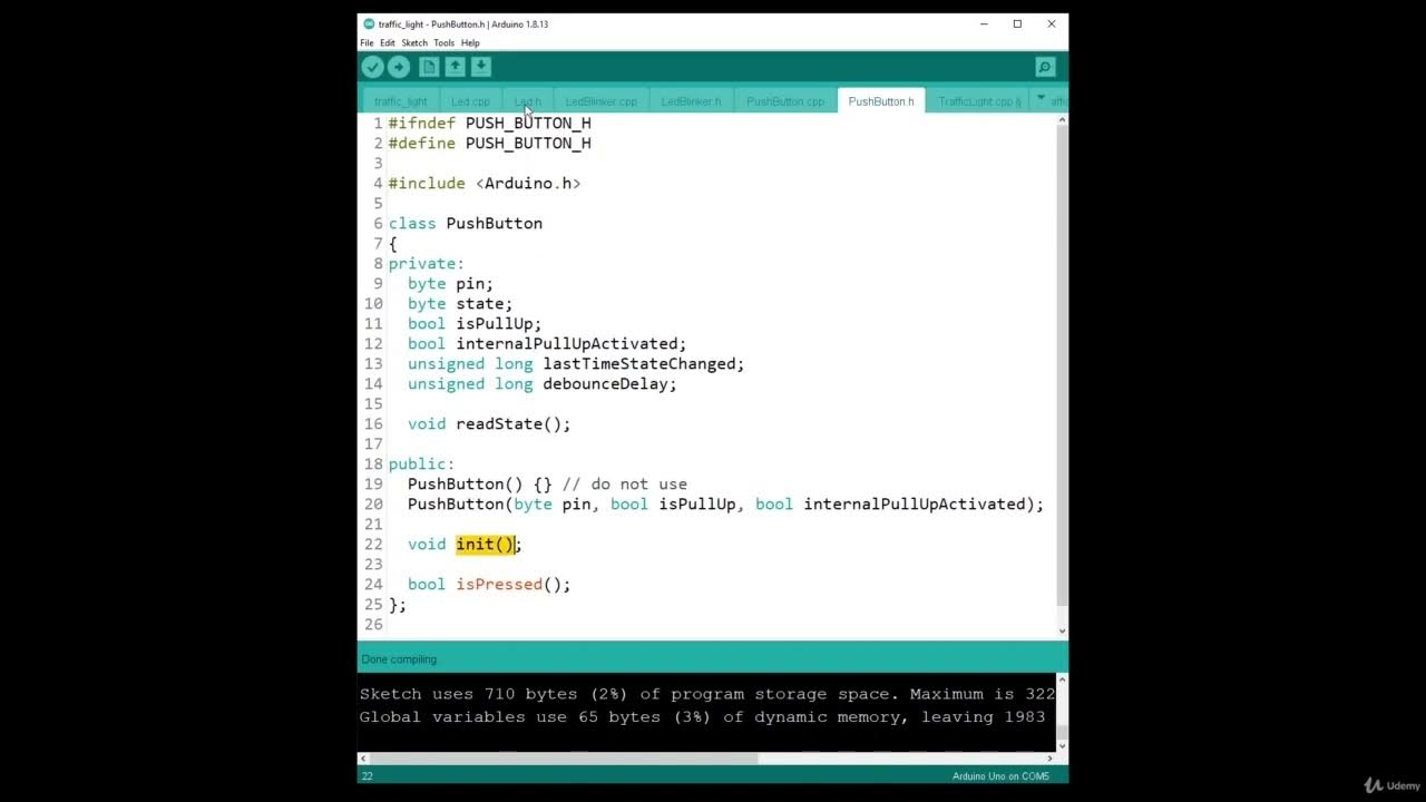 35 Add Methods to Init and Toggle Between the Leds - YouTube