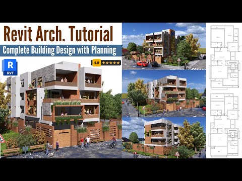Learn Revit Architecture: G+4 Building Design for Beginners to Experts