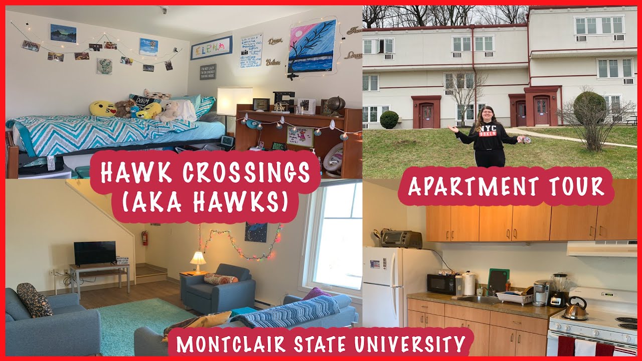 APARTMENT DORM TOUR | HAWK CROSSINGS | MONTCLAIR STATE UNIVERSITY - YouTube