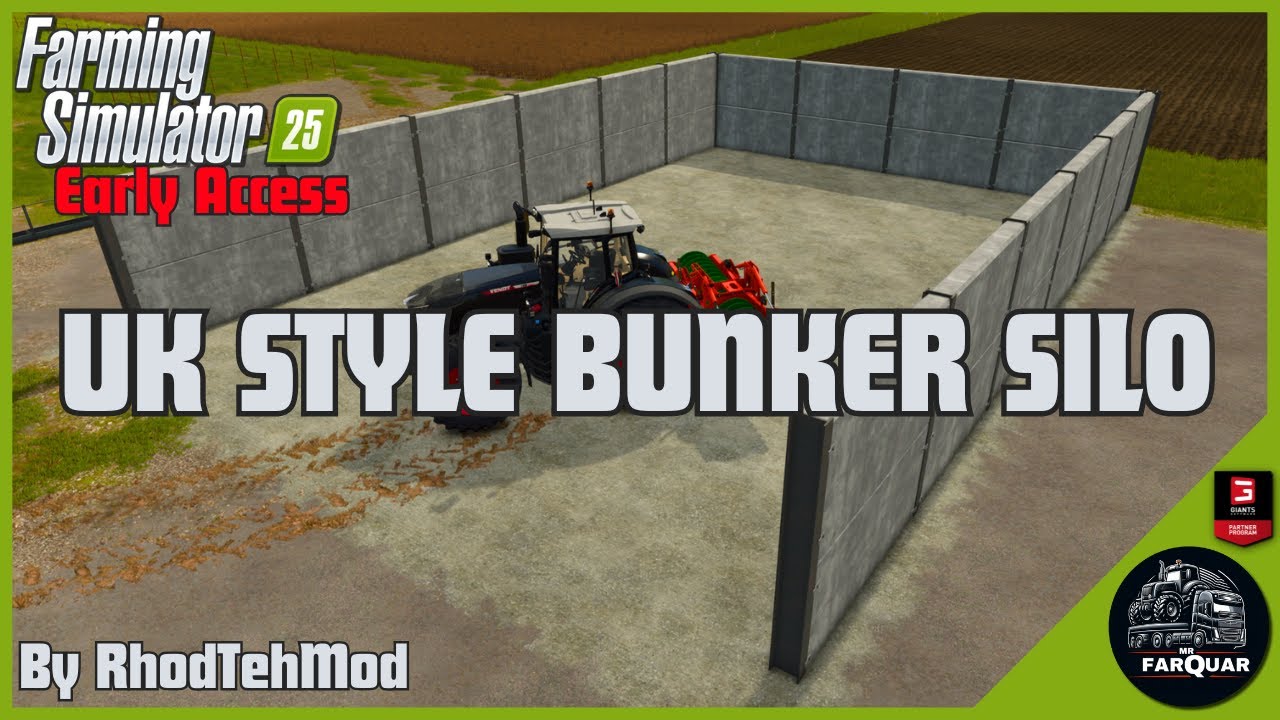 BRITISH STYLE BUNKER SILO by RhodTehMod | Farming Simulator 25 | FS 25 ...