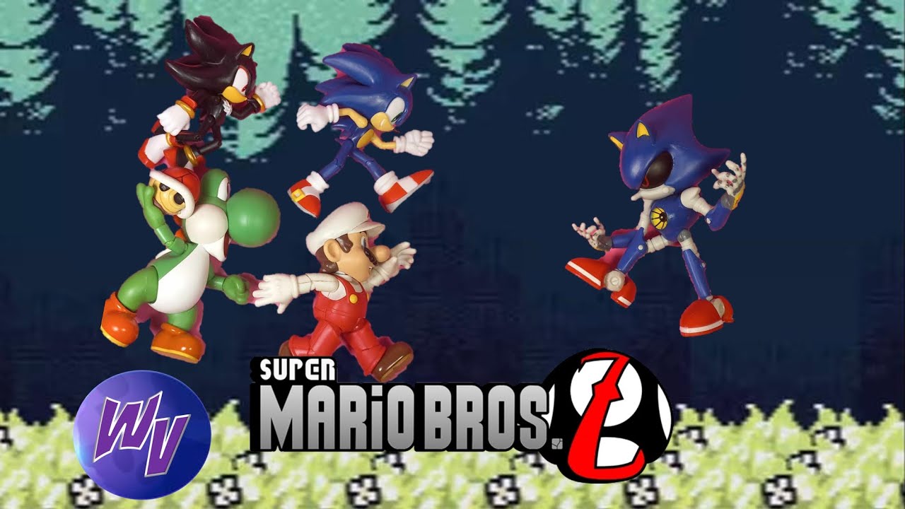 Team Mario vs Mecha Sonic | Stop Motion | Super Mario Bros Z (SMBZ ...