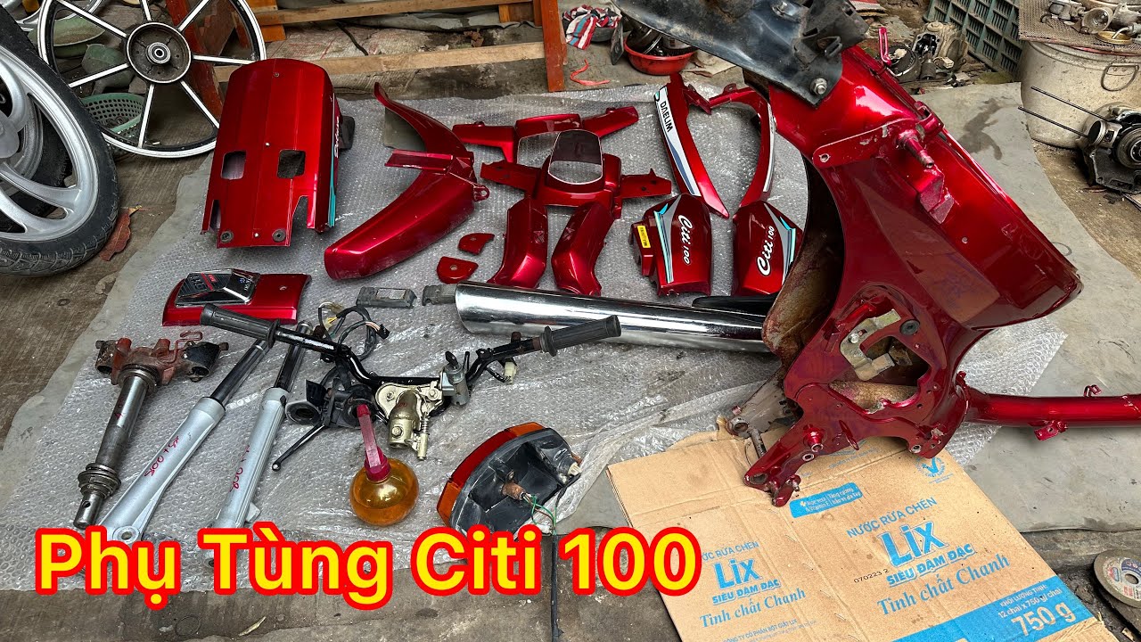 Phụ Tùng Citi 100 Korea - YouTube