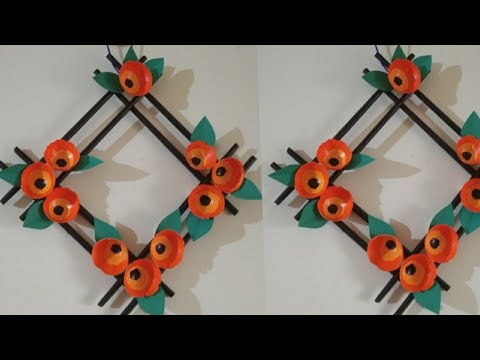 How To Make paper With Egg shell Wall Hanging/DIY wall craft/Simple ...