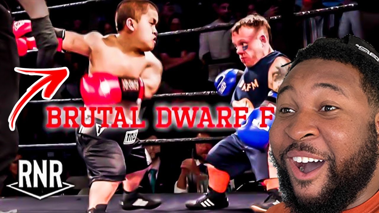BRUTAL Dwarf Fight He Gets KNOCKED OUT! | Try Not To Laugh - YouTube