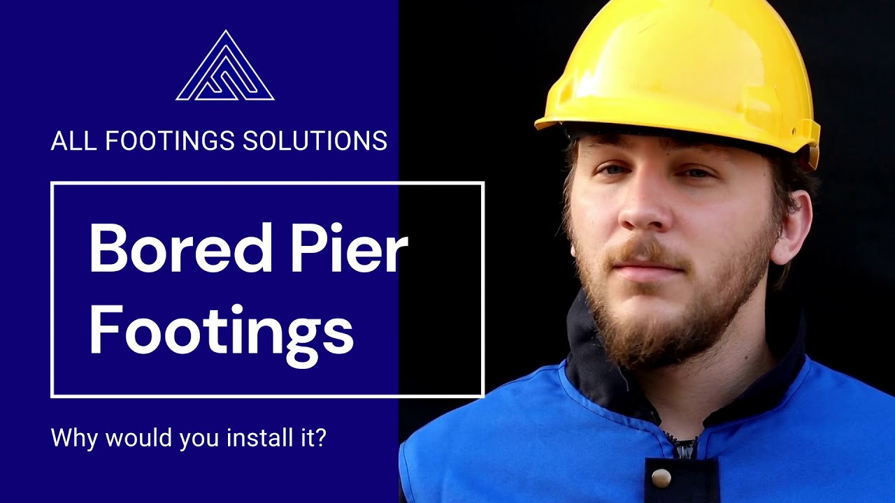 IMPORTANT THINGS TO KNOW ABOUT BORED PIER FOOTINGS - YouTube