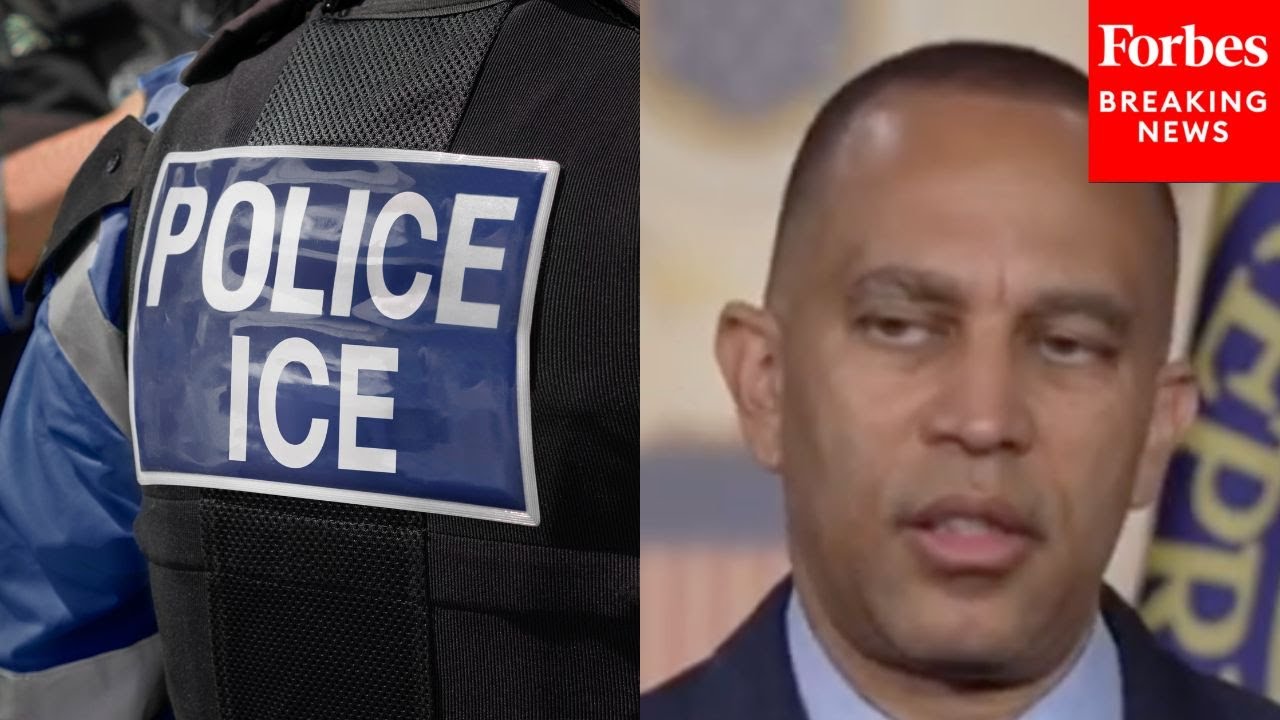 Jeffries Asked About Possible ‘De-Masking’ Of ICE Agents Implications ...