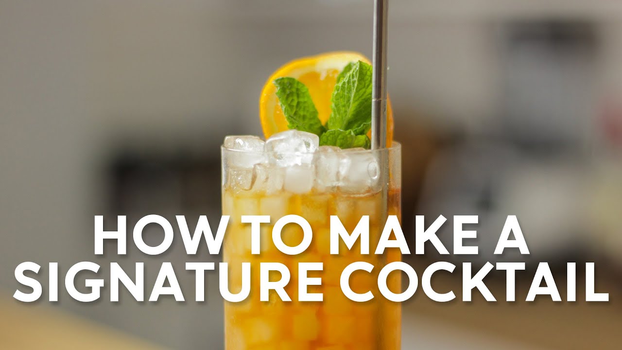 How to make a signature cocktail (Coffee Cobbler) - YouTube