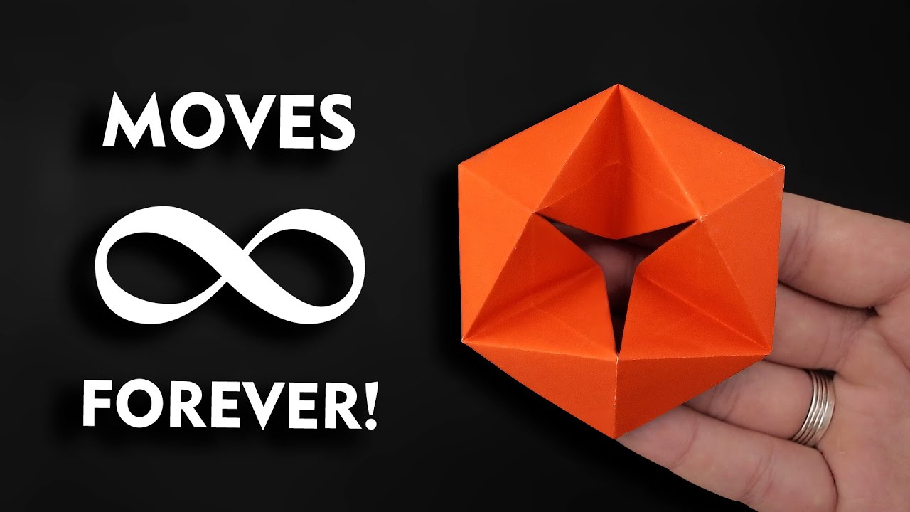 How To Make a Paper MOVING FLEXAGON - This Toy Moves Forever ...