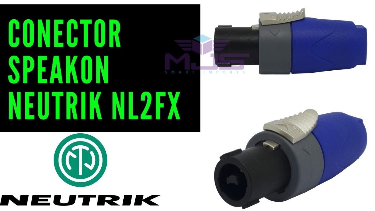 Conector Plug Speakon Neutrik Nl2fx - YouTube