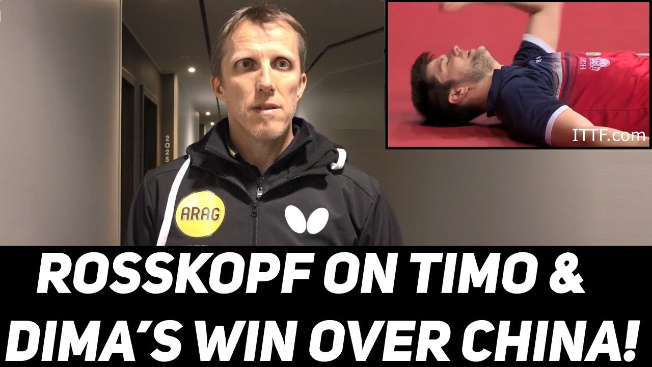 Jorg Rosskopf on Timo and Dima's Win Over Ma Long & Fan Zhendong! - YouTube