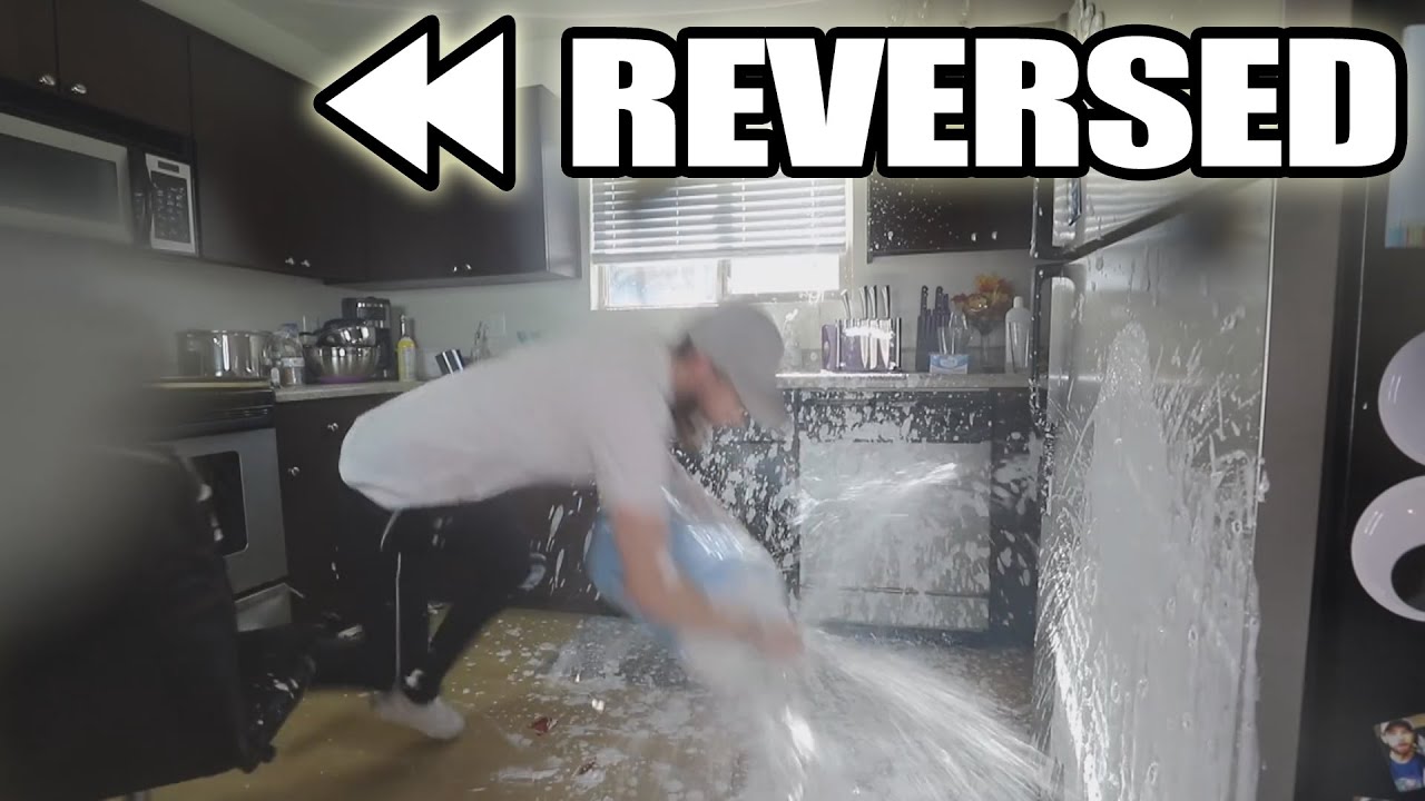 Imbrandonfarris Milk Explosion REVERSED - YouTube